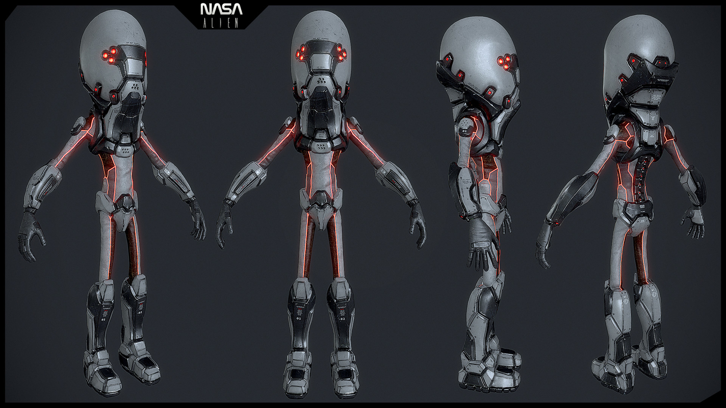 nasa alien suite 3d model