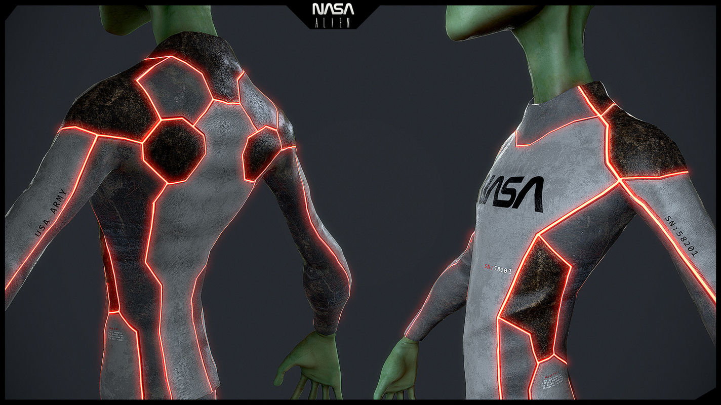 nasa alien suite 3d model