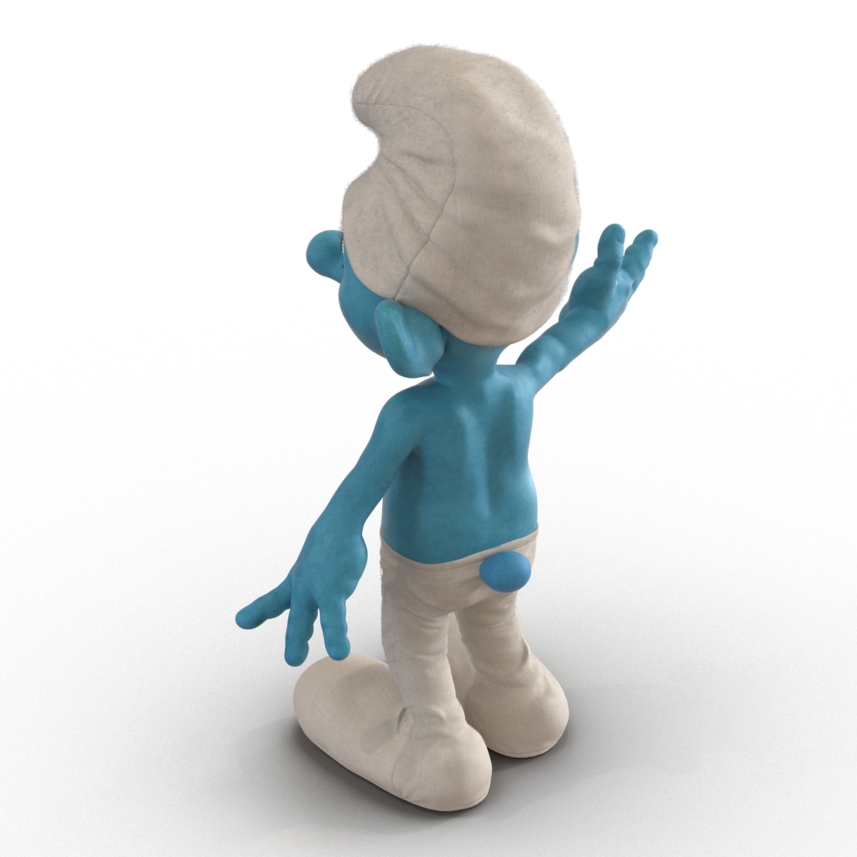 modelo 3d Pitufo Pose 3 con modelo 3D de piel - TurboSquid 1041076