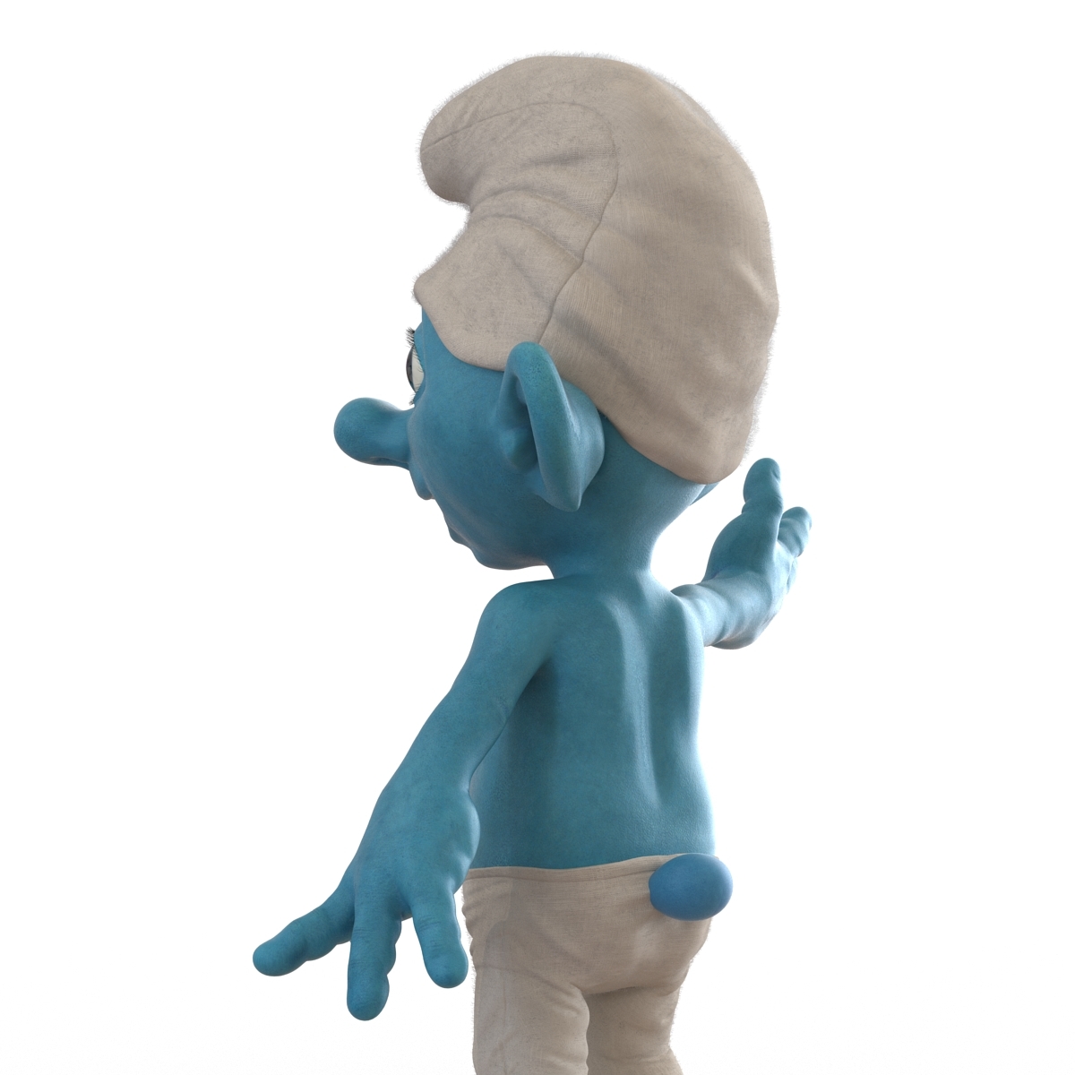 modelo 3d Pitufo Pose 3 con modelo 3D de piel - TurboSquid 1041076