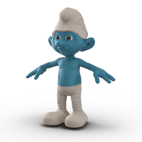 smurf realistic 3d model