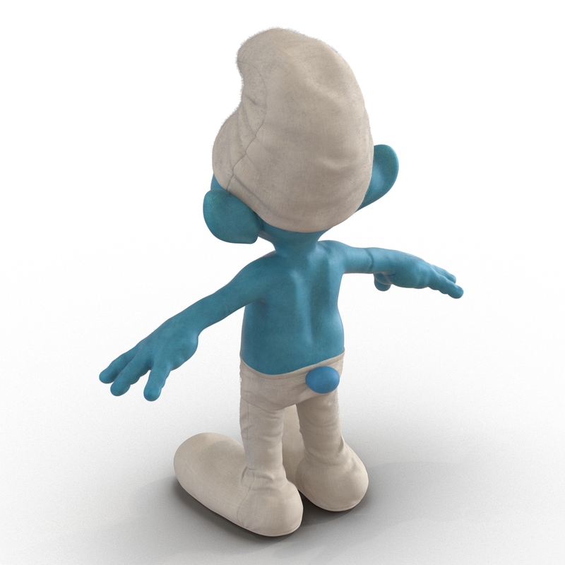 modelo 3d Pitufo con piel - TurboSquid 1041055