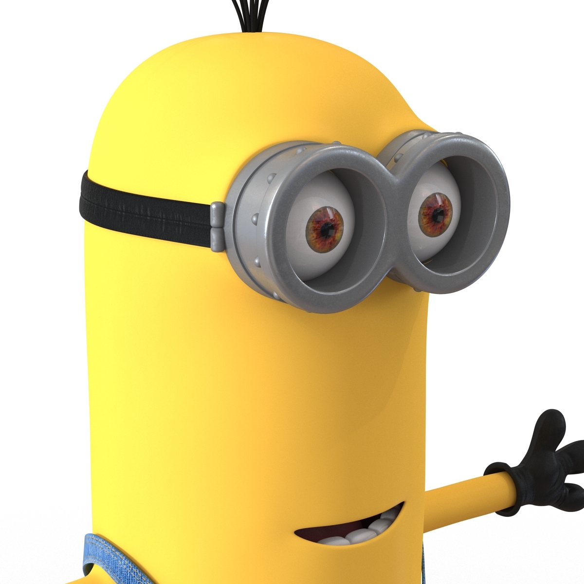 3d model tall eyed minion