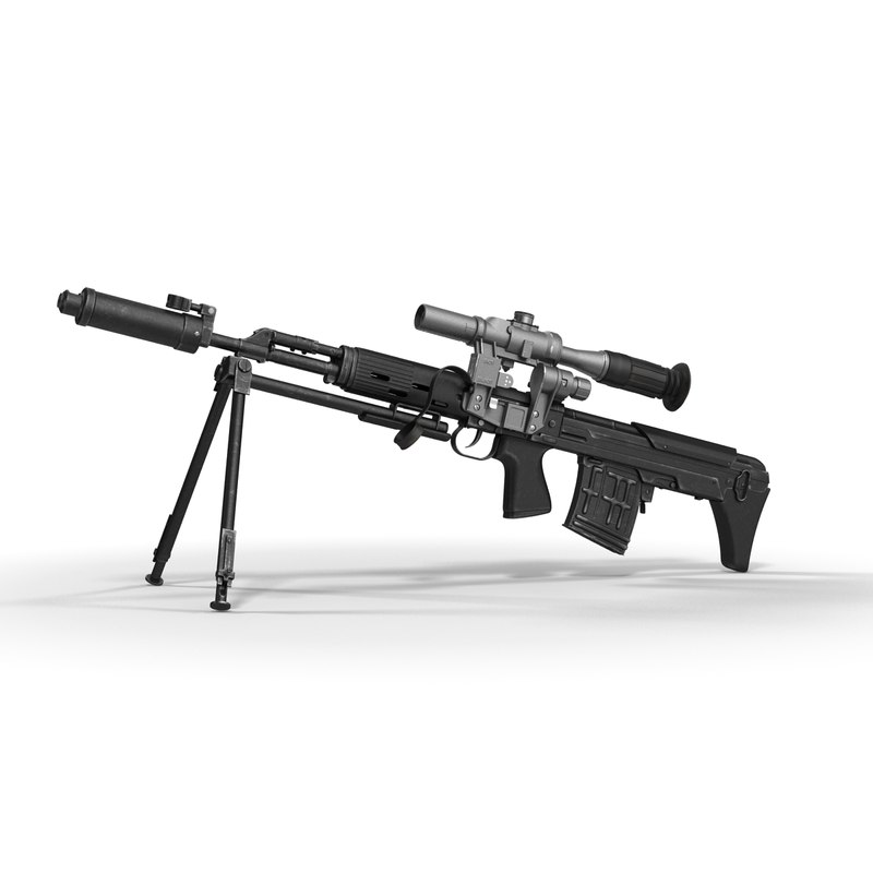 bullpup sniper rifle dragunov fbx