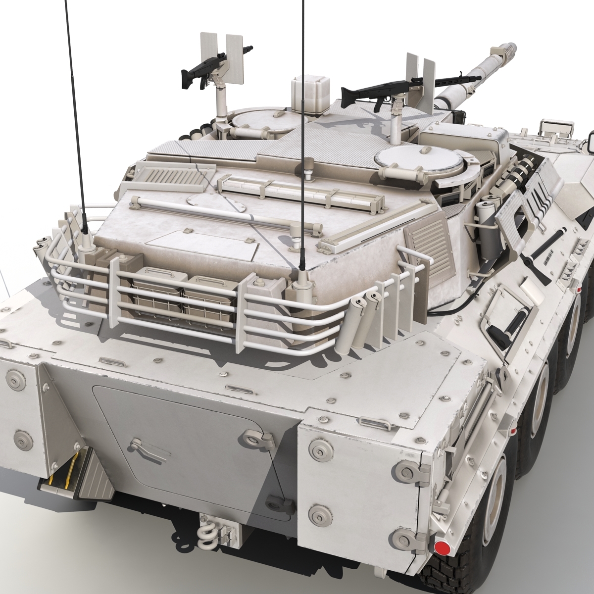 wheeled tank destroyer b1 3d model