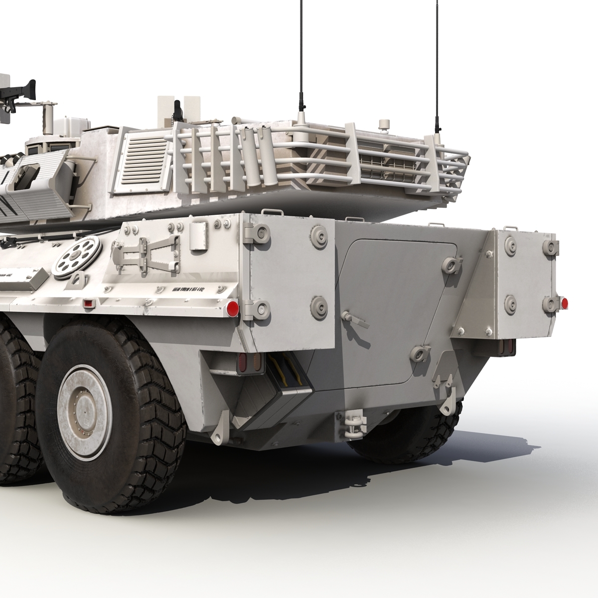 wheeled tank destroyer b1 3d model