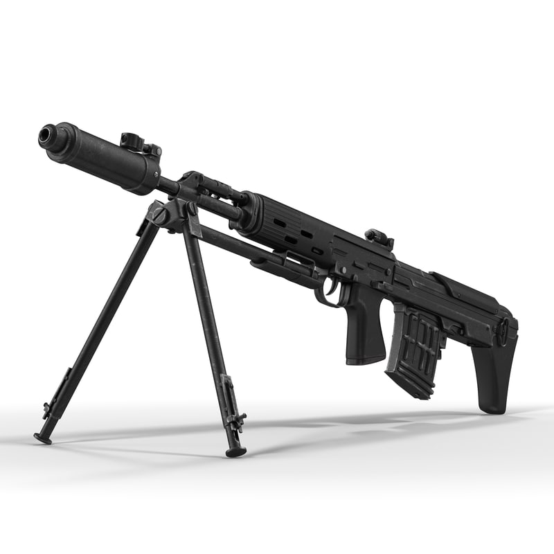 c4d bullpup sniper rifle dragunov