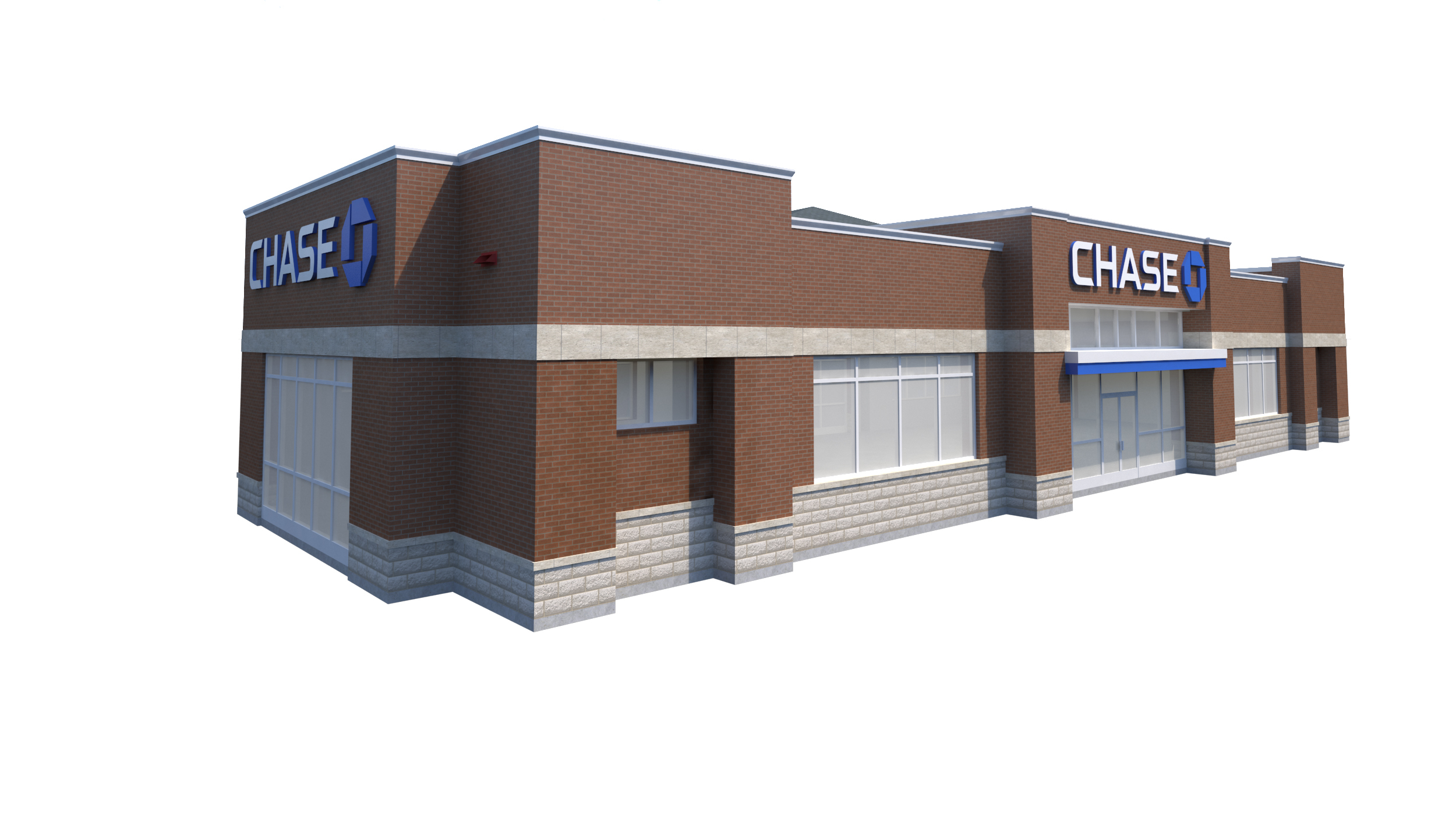 chase bank 3d model