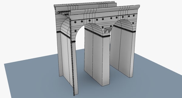 viaduct segment 3d model
