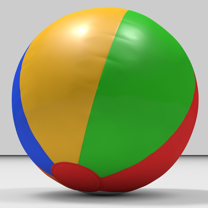 3d beach ball model
