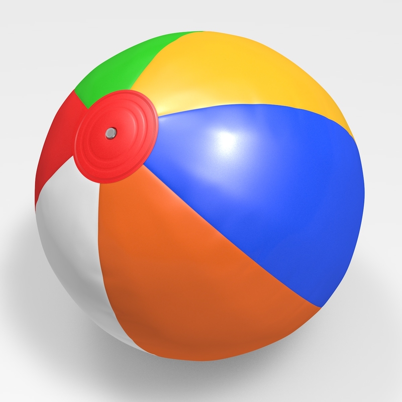 3d beach ball model