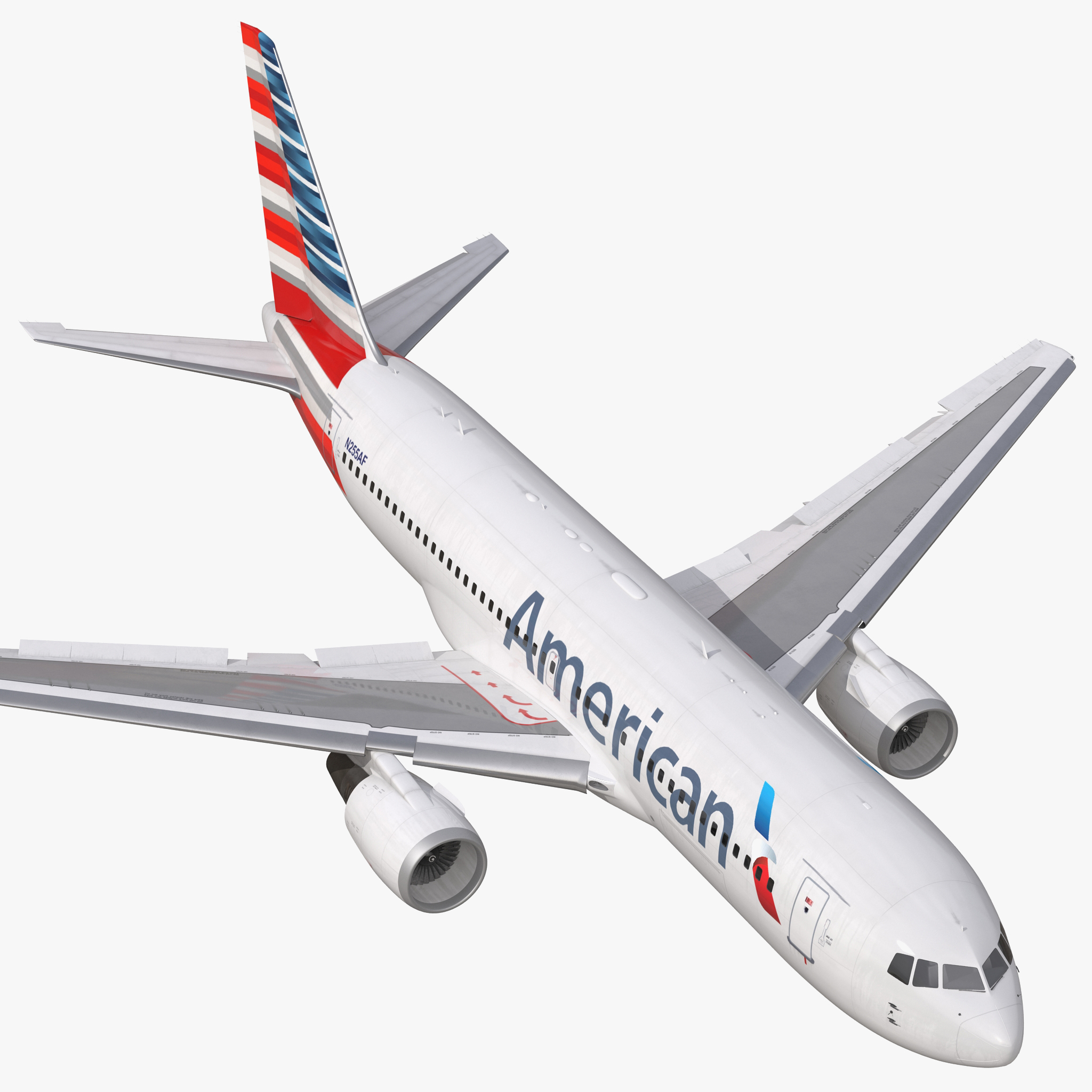 boeing 767 200 american airlines 3d model