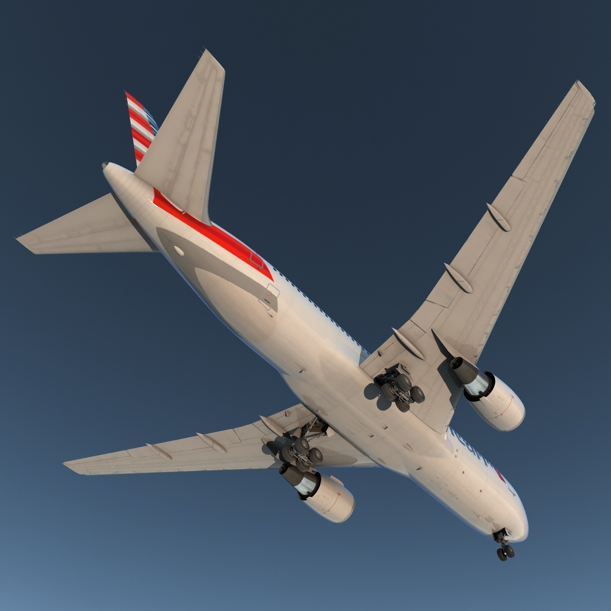boeing 767 200 american airlines 3d model
