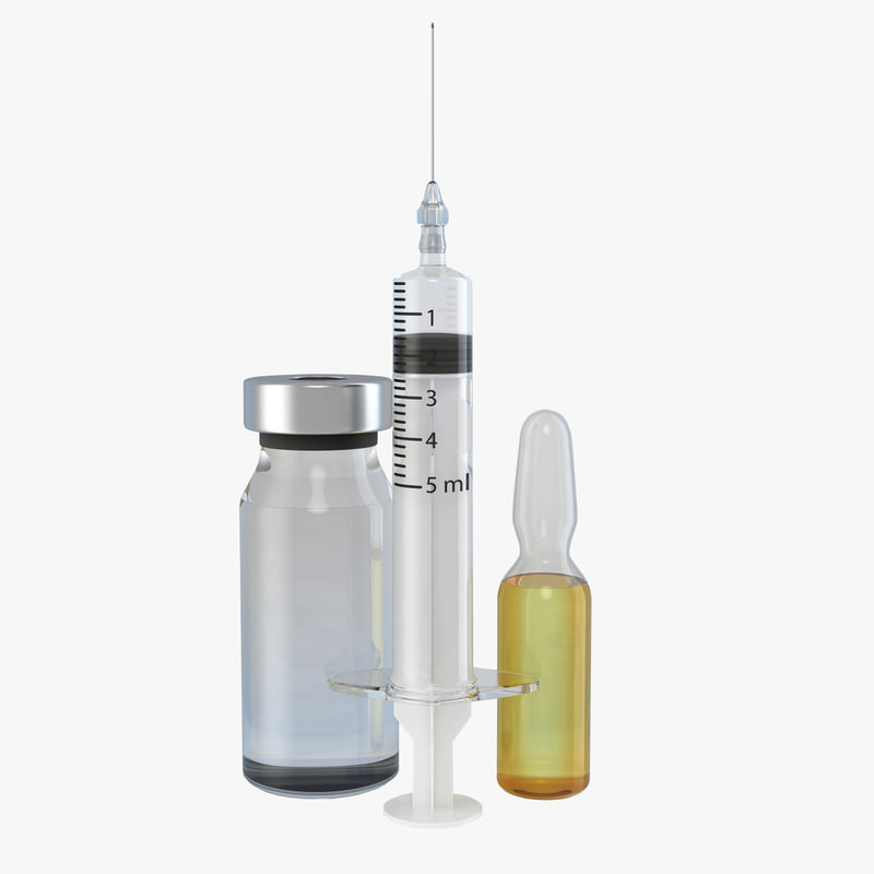 vials syringe 3d model