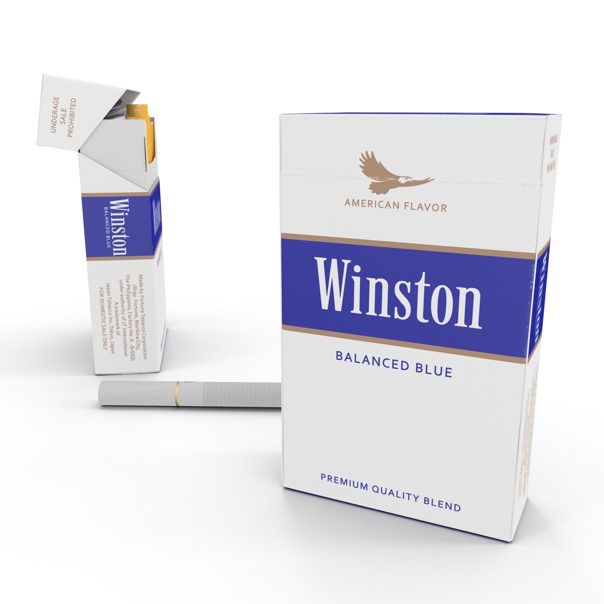 Cigarros Winston 3D Modelos Colecção Modelo 3D - TurboSquid 1041314