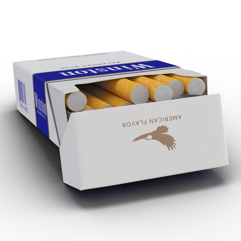 cigarettes winston 3d model