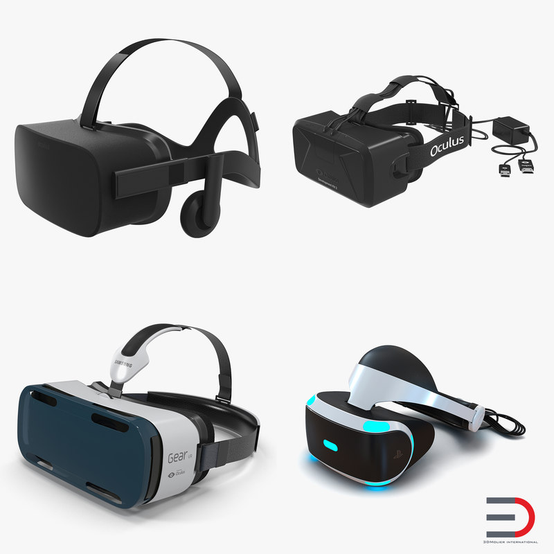3d virtual reality goggles model