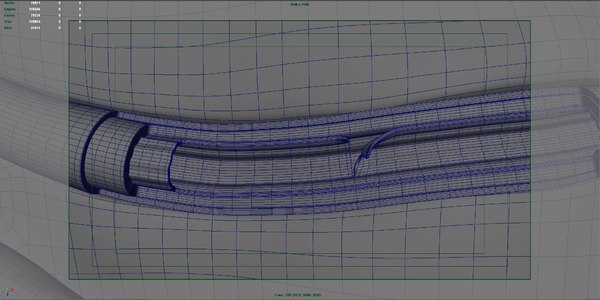 3d artery dissection animation model