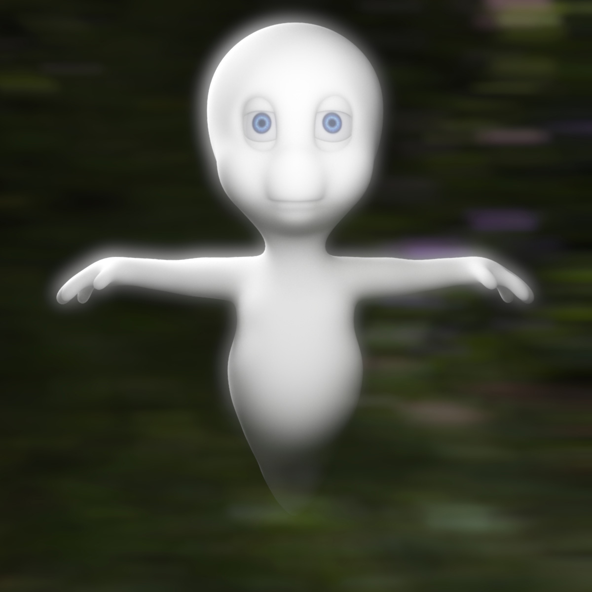 3d casper friendly ghost