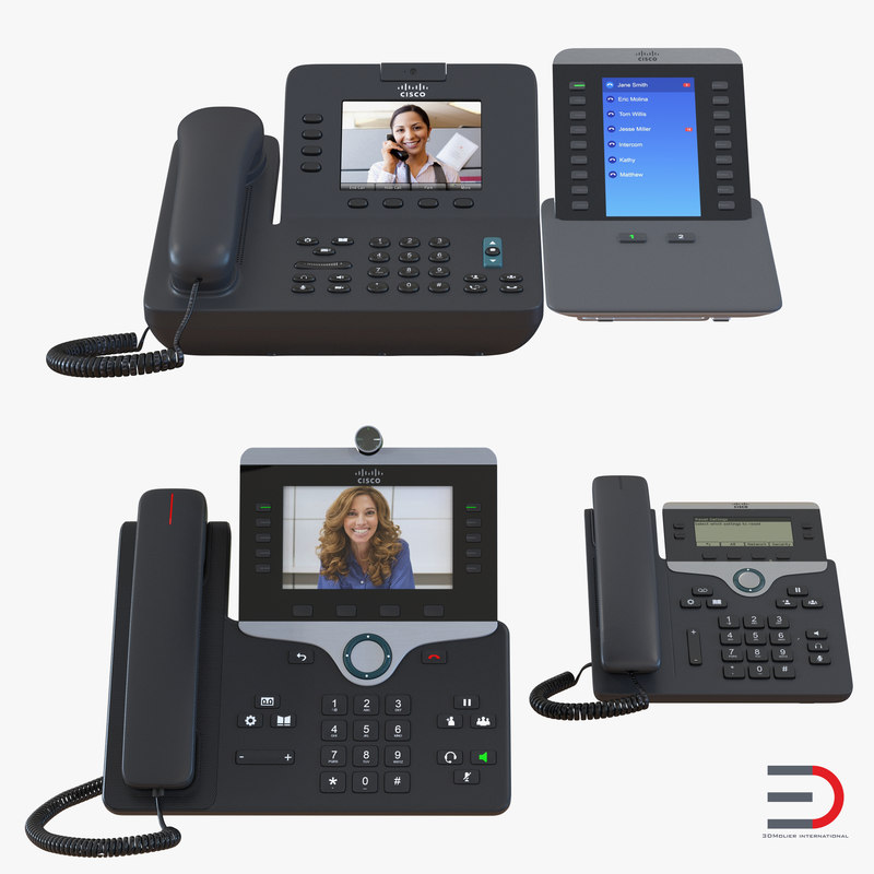 3d model cisco ip phones 3