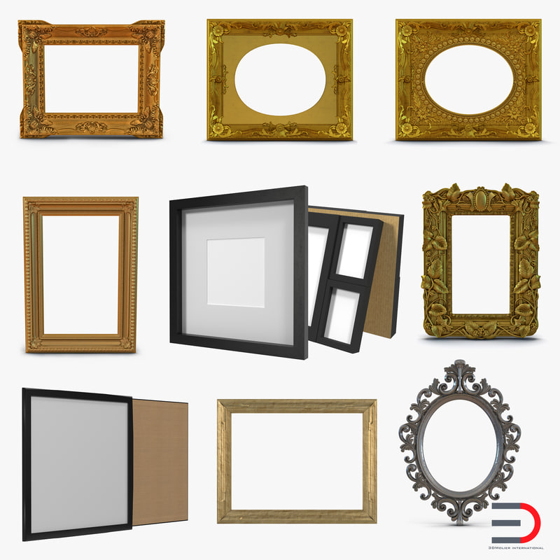 3d Picture Frames 2 Modeled 3d-picture-frames-2-modeled