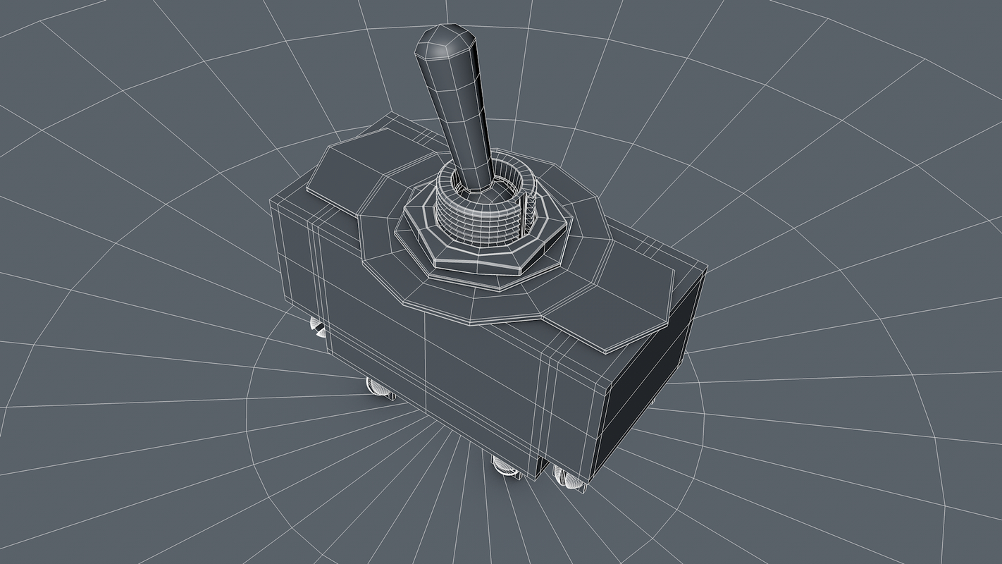 old toggle switch 3d c4d