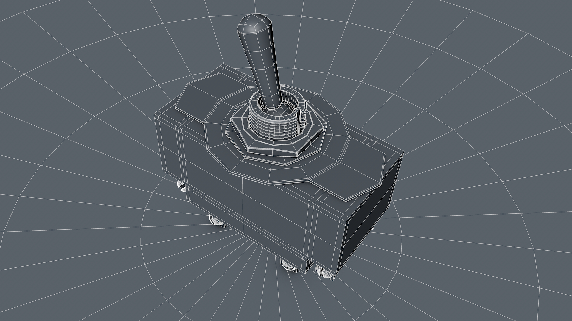 old toggle switch 3d c4d