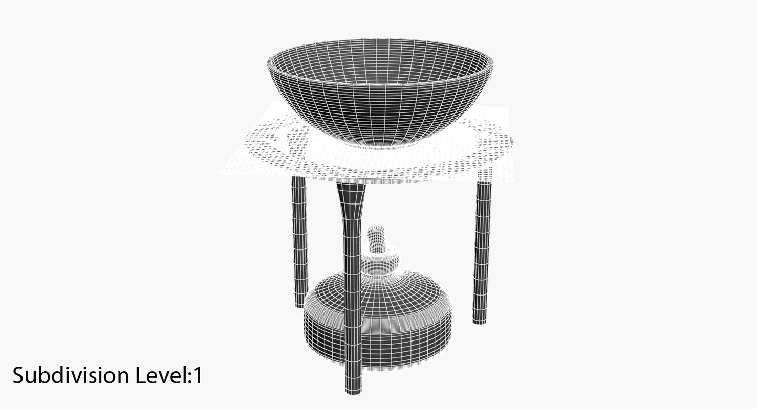 alcohol burner 3d model