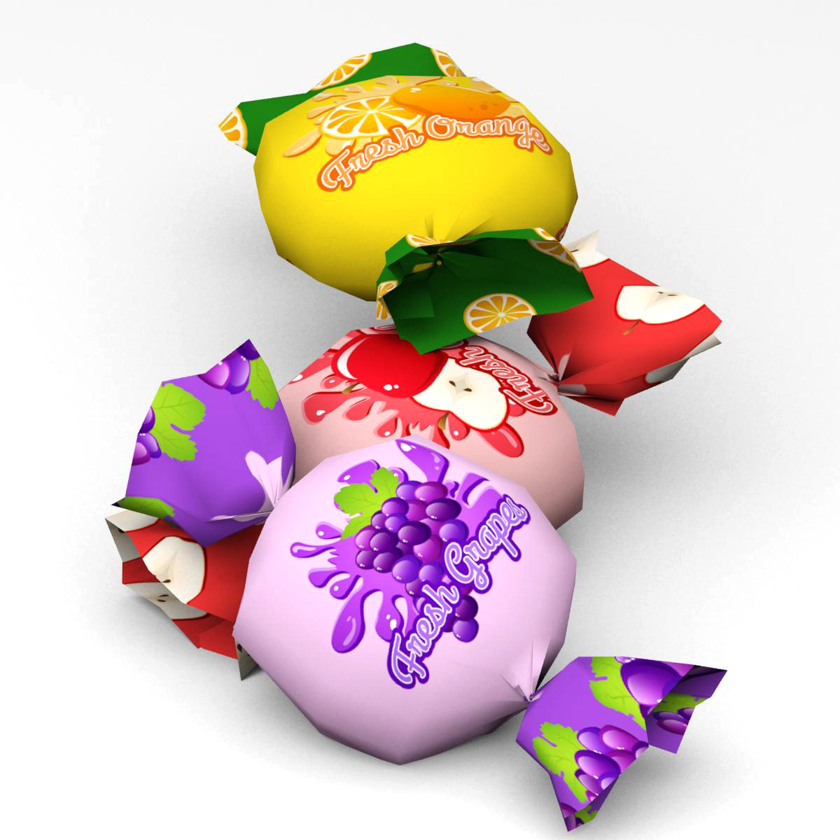 candy toffee 3d model