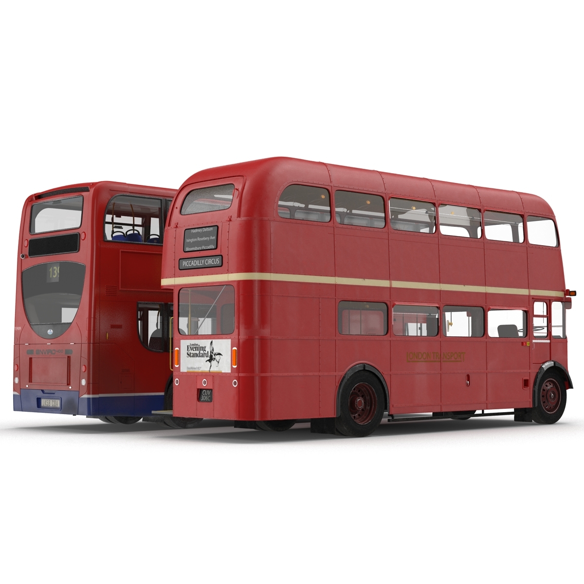 london buses bus 3d model