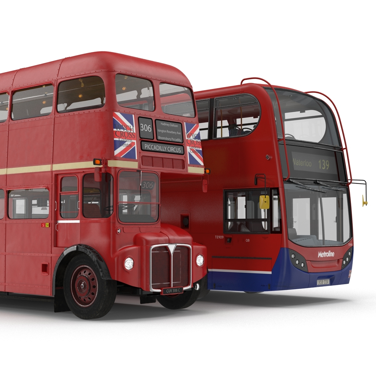 london buses bus 3d model