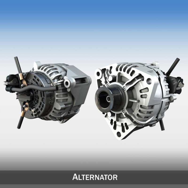 alternator engines 3d model