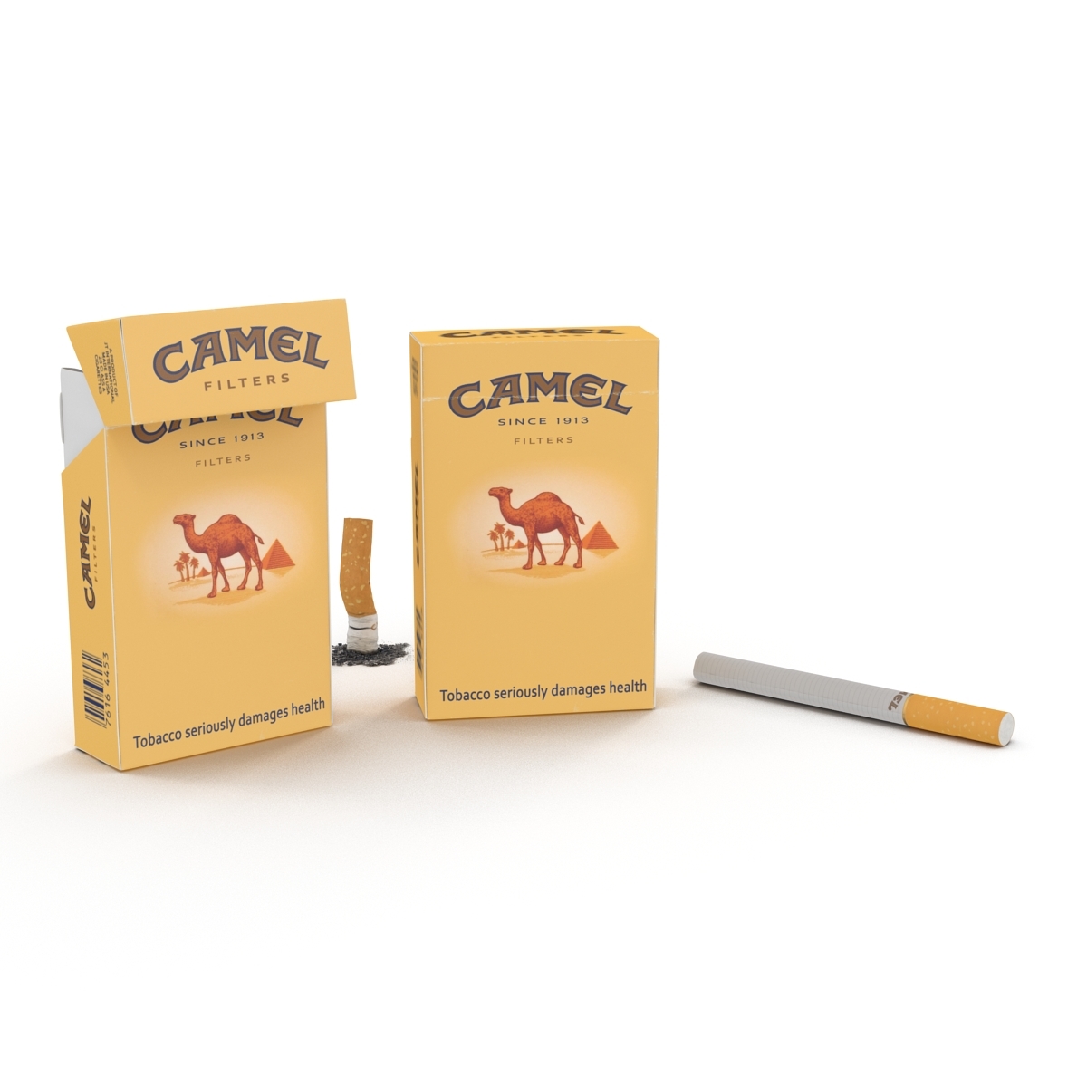 3d cigarettes camel model