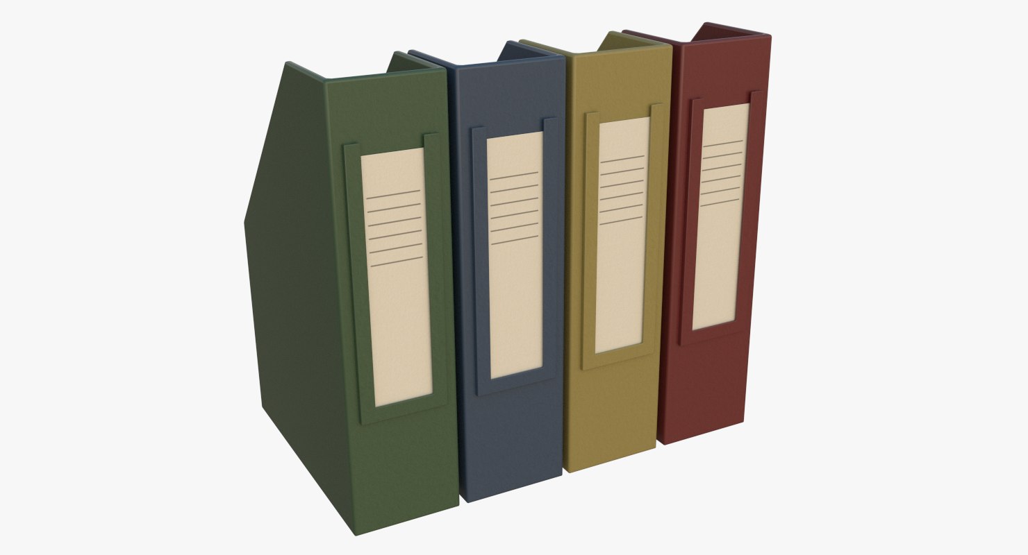 3d office binders model