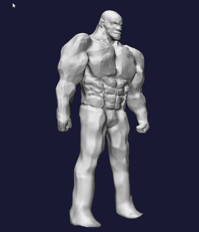 3d strong guy model