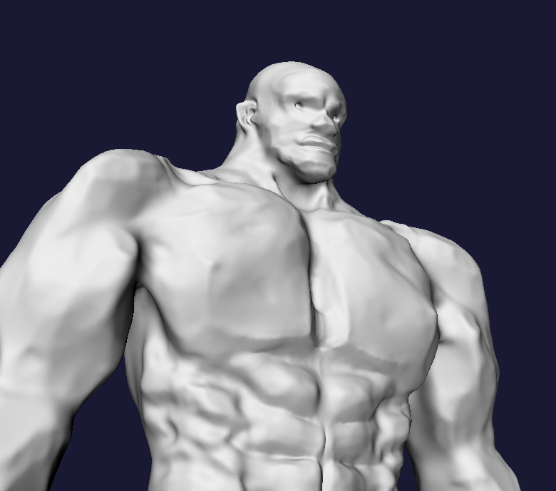 3d strong guy model