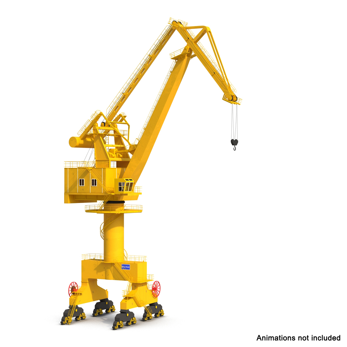 level luffing port crane max