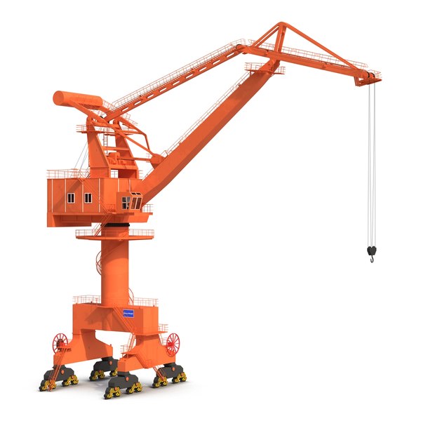 level luffing port crane obj