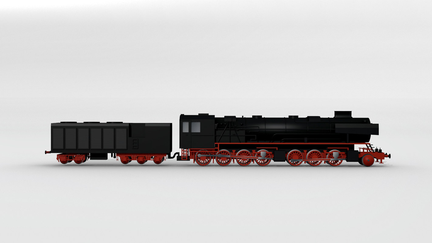 german steam locomotive 3d 3ds