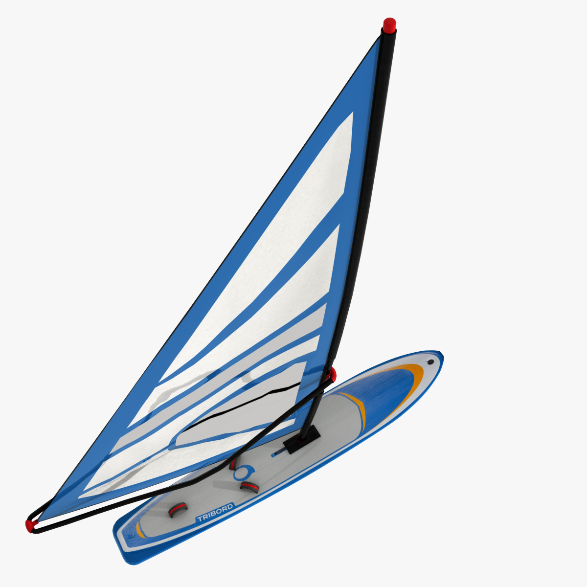 3d windsurfing board model