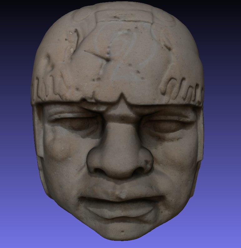 basalt olmec head 3d 3ds