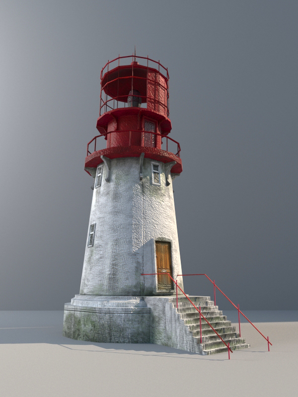 Farol 3D low-poly com LODs e texturas PBR Modelo 3D - TurboSquid 1041966