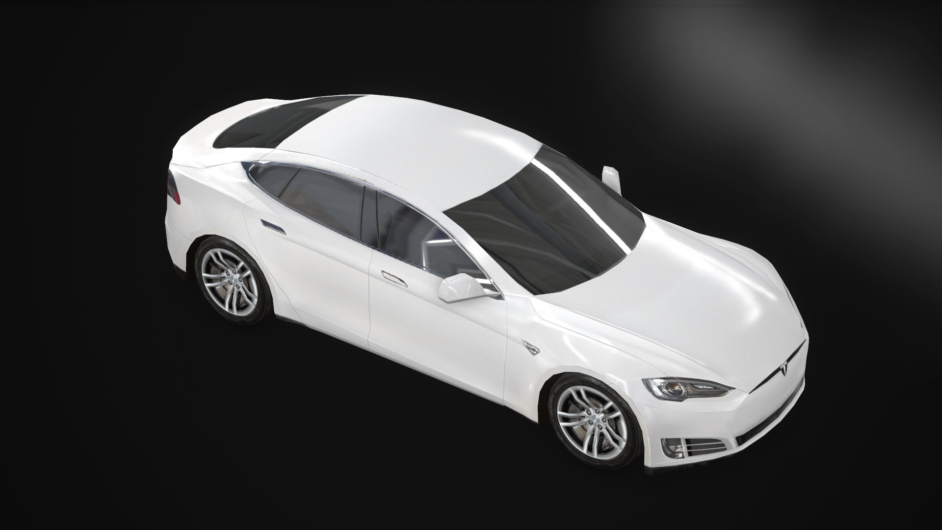 3d model pack low-poly tesla s