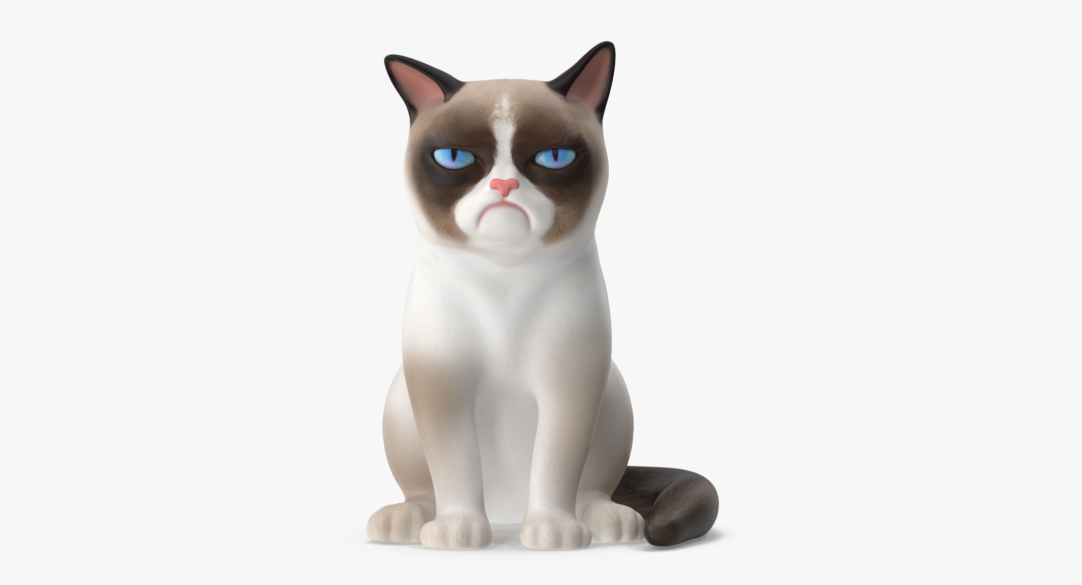 grumpy cat 3d model