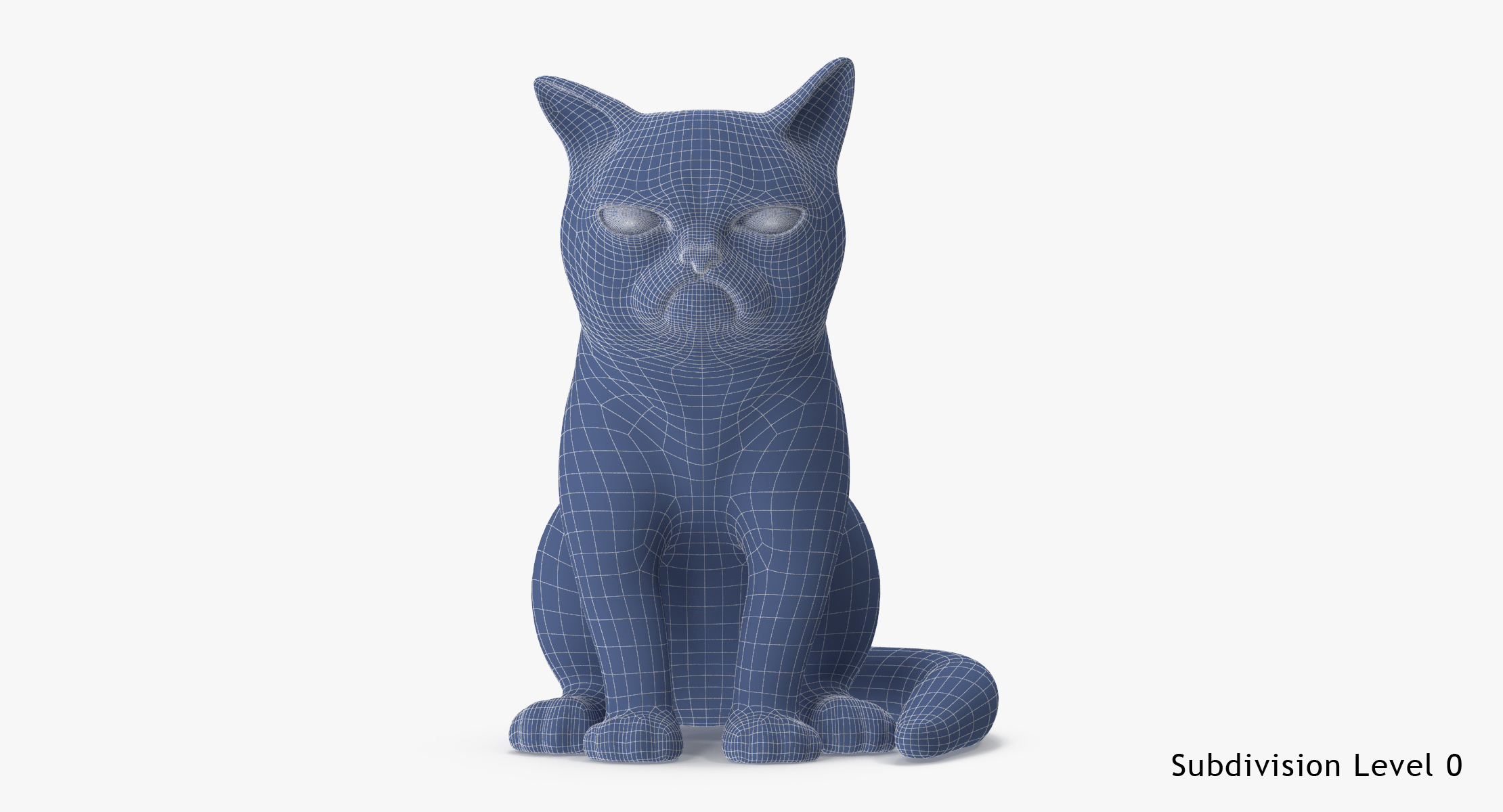 grumpy cat 3d model