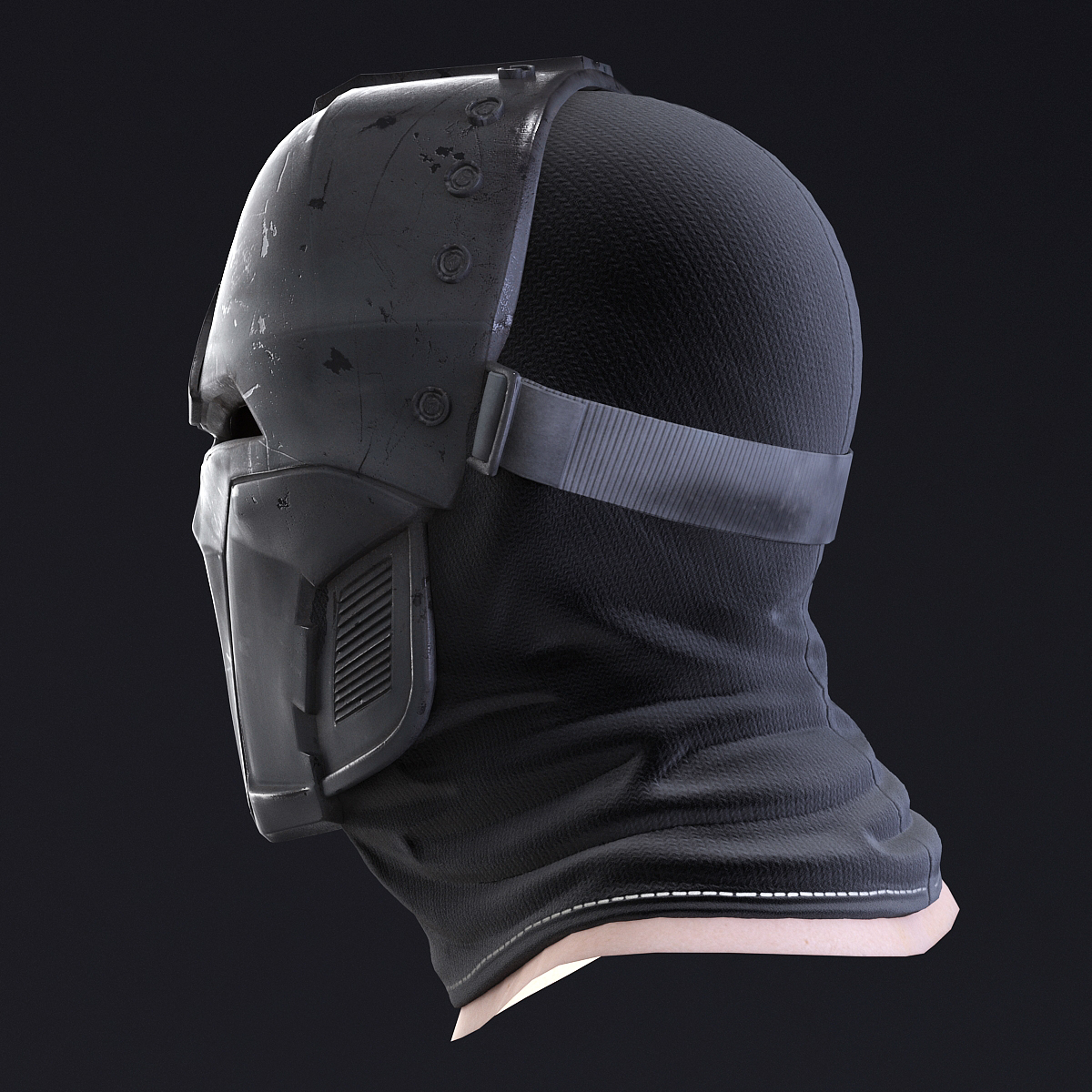 sci-fi mask 3d model