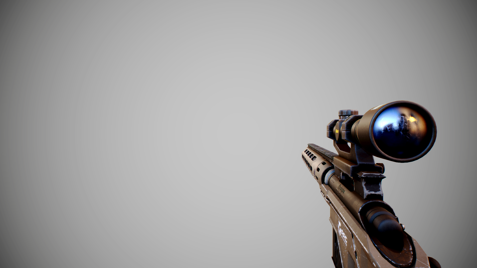 rifle remington 700 racs 3d model