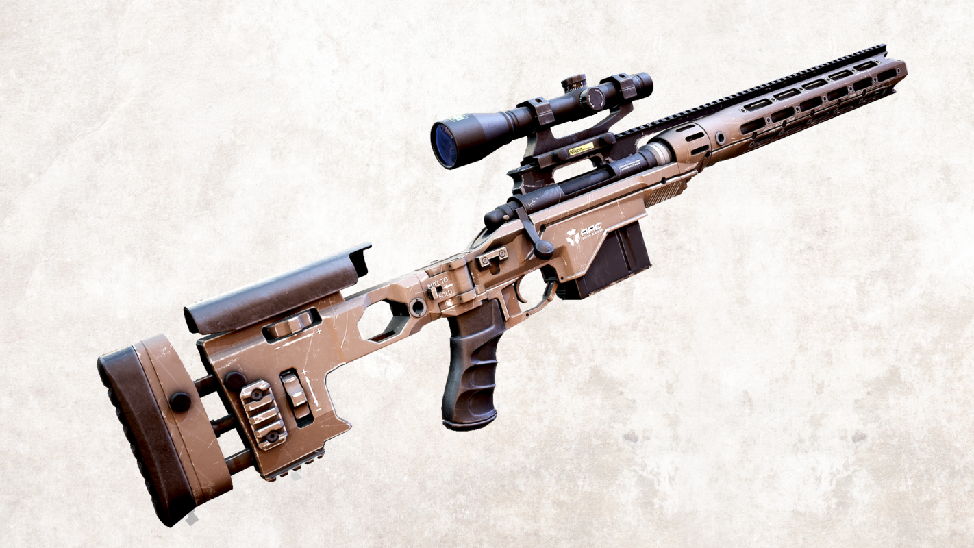 rifle remington 700 racs 3d model