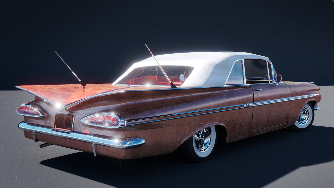 chevrolet impala 1959 3d model