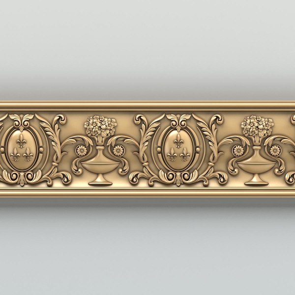 3d decorative molding model